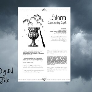 Storm Magic Printable Pages - Storm Water Book of Shadows Pages - Sea ...