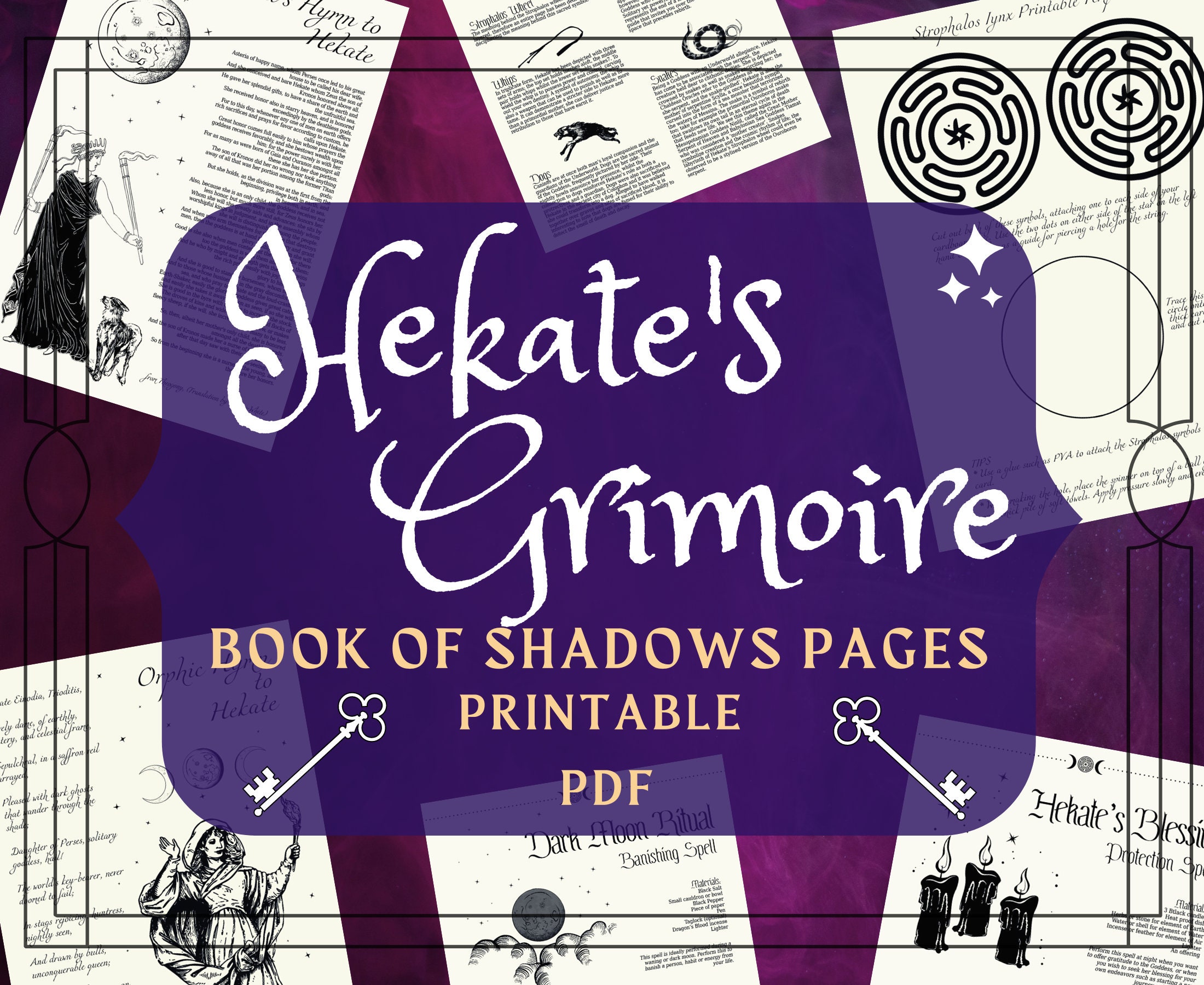 Hekate Printable Pages Hekate Grimoire Hekate Book of - Etsy Canada