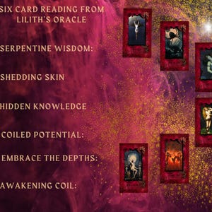 Lilith Orakel Kartenlegung: Personalisierte Tarot Anleitung (Digitale ...