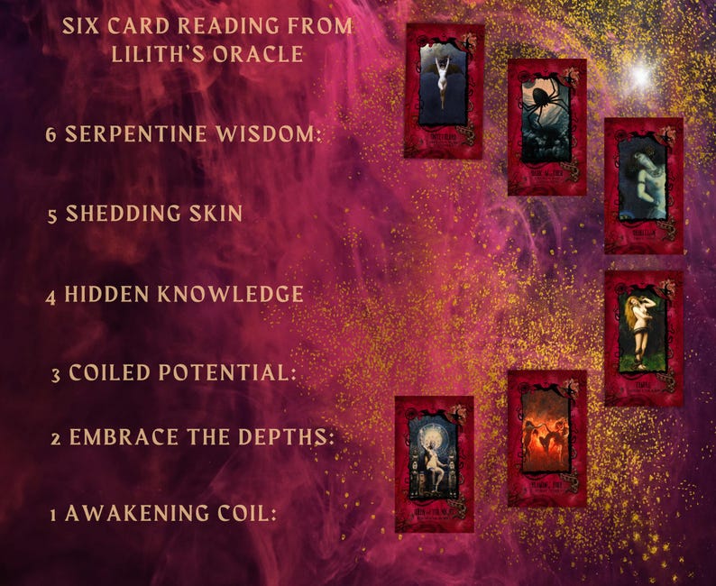 Lilith Orakel Kartenlegung: Personalisierte Tarot Anleitung (Digitale ...