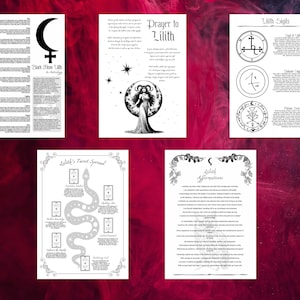 Lilith Grimoire Book of Shadows Pages: Dark Goddess Spells (PDF) - Etsy