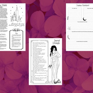 Persephone Printable Pages - Persephone Book of Shadows Pages - Shadow ...