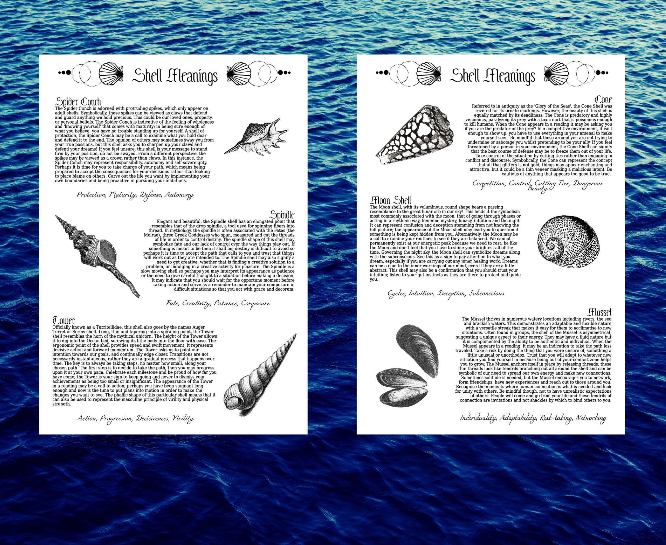 Sea Witch Book of Shadows Pages PART 2 Printable Book of - Etsy UK