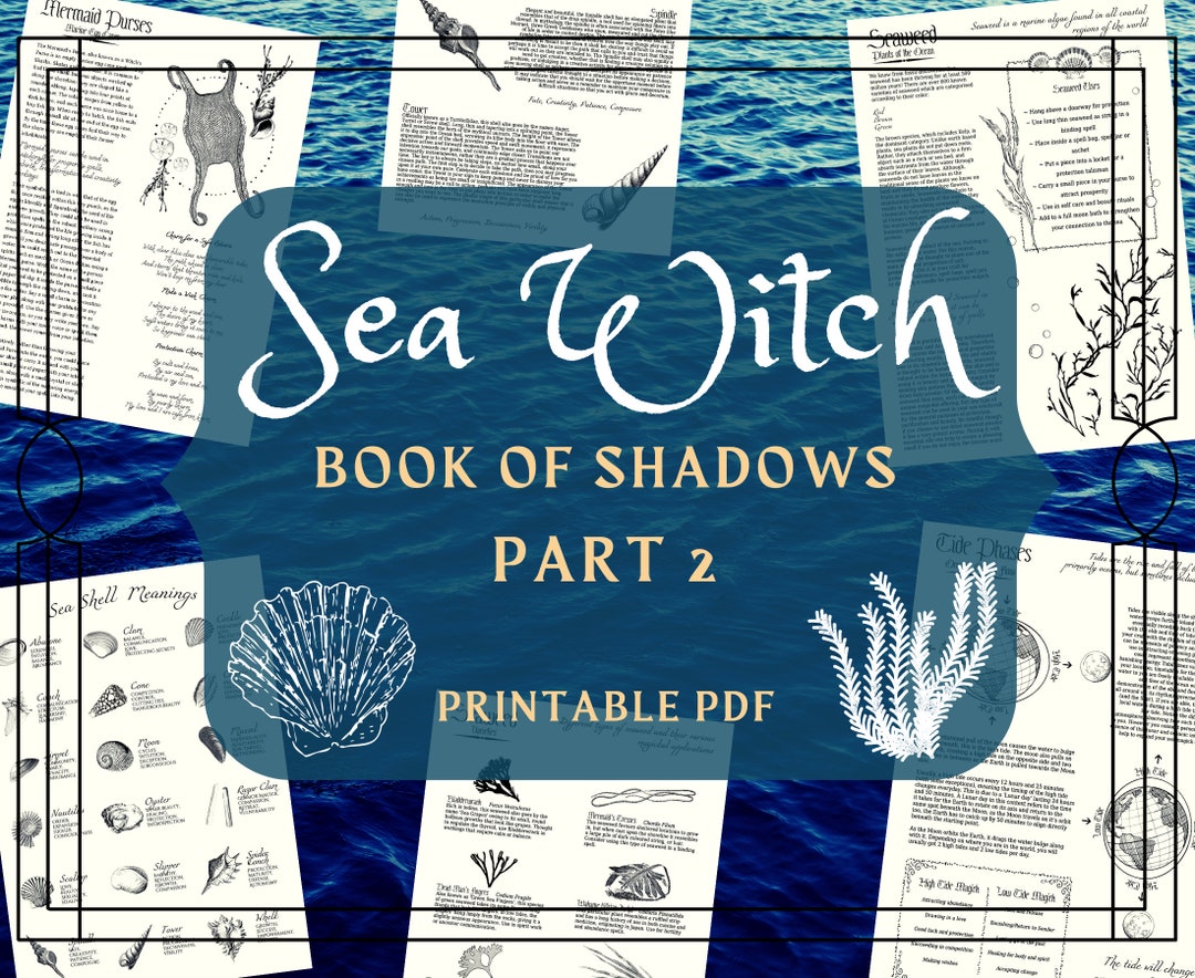 Sea Witch Book of Shadows Pages PART 2 – Printable Grimoire (PDF) - Etsy