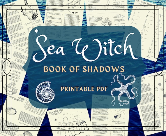 Sea Witch Book of Shadows Pages Printable Book of Shadows - Etsy