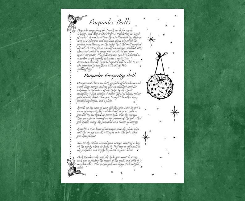 Yule Ritual Book of Shadows Pages: Wiccan Sabbat Printable (PDF) - Etsy