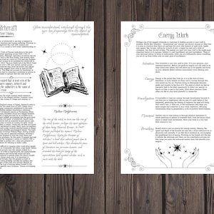 Witchcraft 101 Grimoire Pages: Book of Shadows Basics (PDF) - Etsy