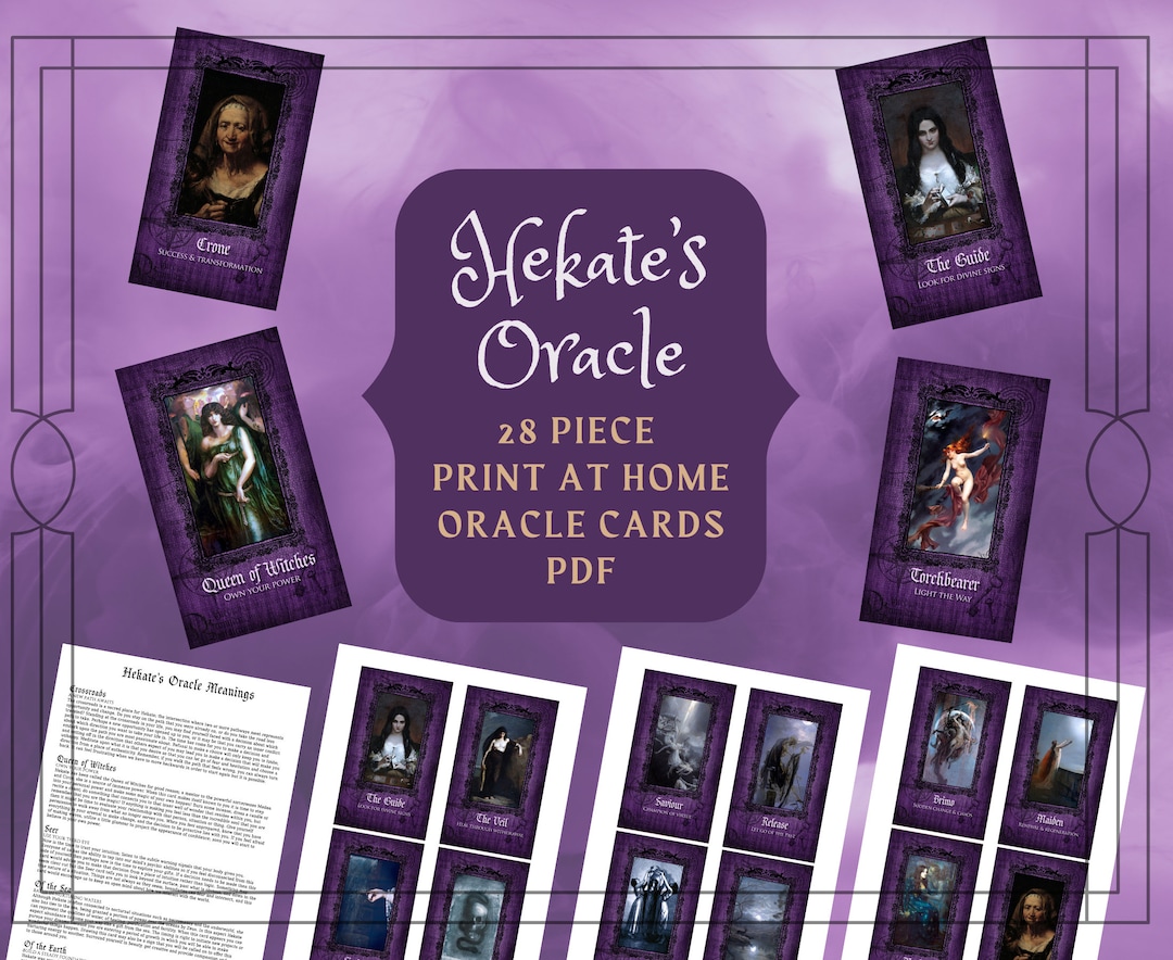Hekate Oracle Cards: Shadow Work Deck & Book of Shadows (PDF) - Etsy