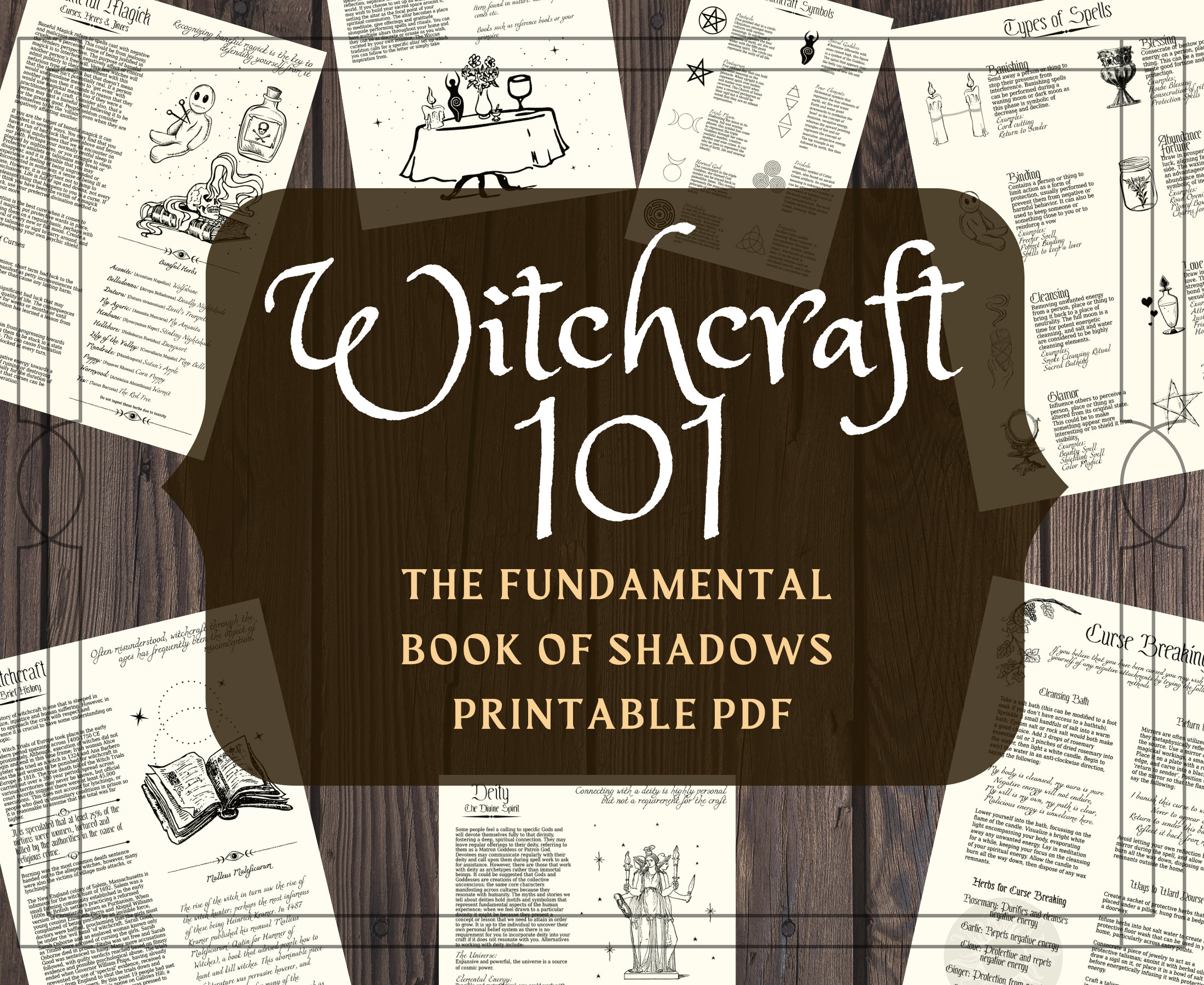 Basics of Witchcraft 101 Printable Grimoire Pages Book of - Etsy Canada