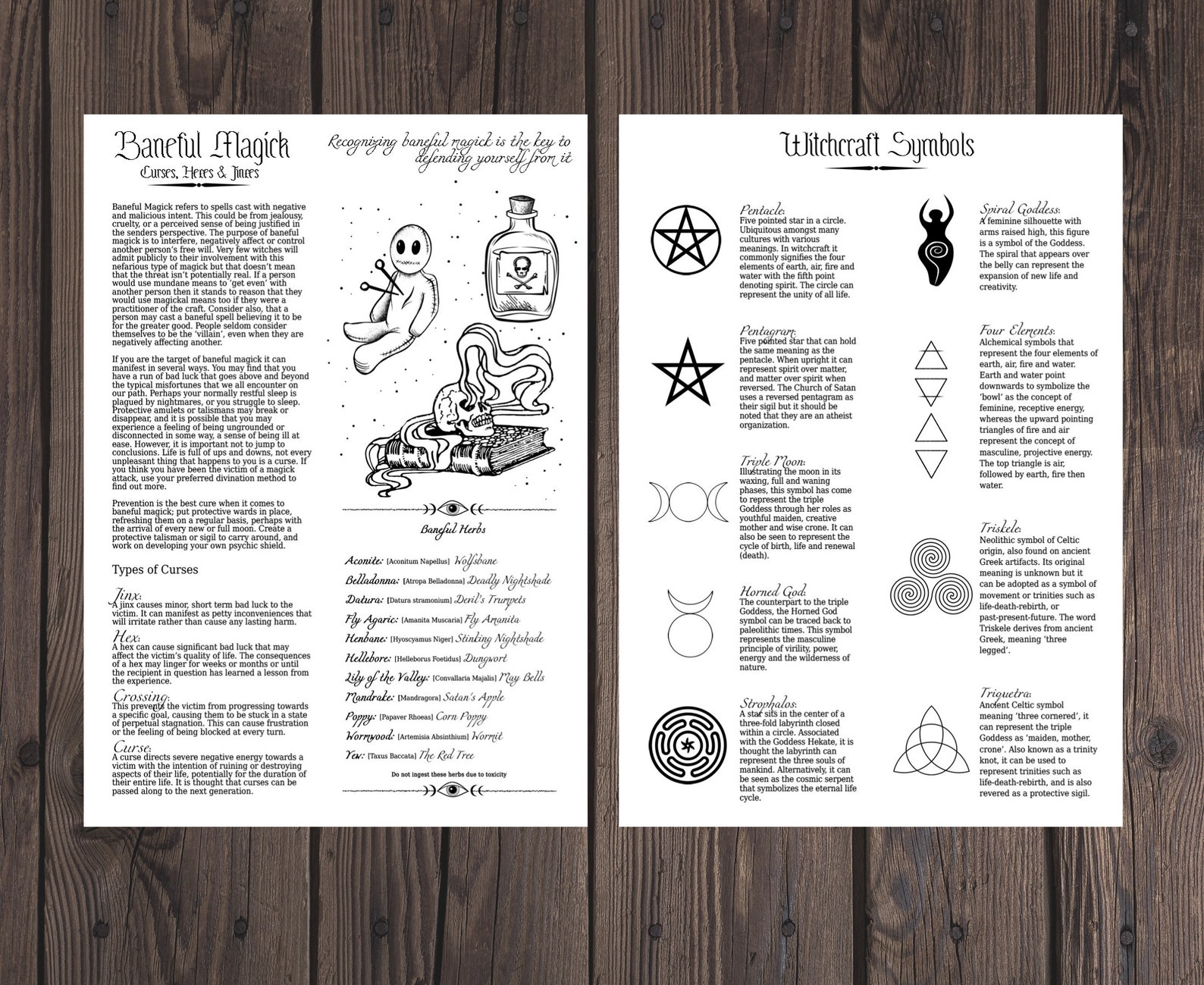 Basics of Witchcraft 101 Printable Grimoire Pages Book of - Etsy Canada