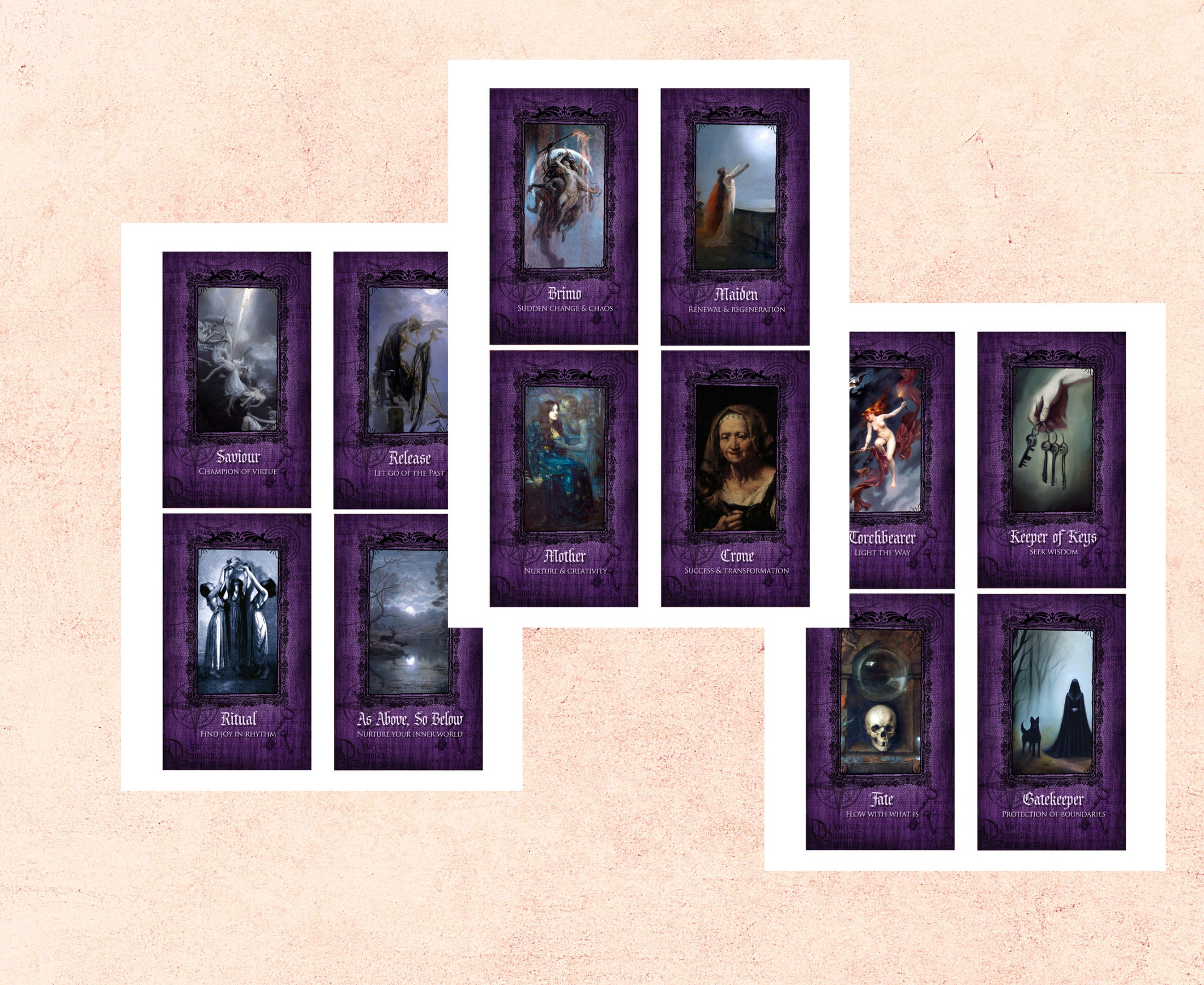 Hekate Oracle Cards: Shadow Work Deck & Book of Shadows (PDF) - Etsy