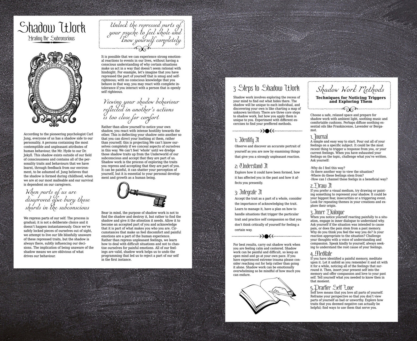 Shadow Work Book of Shadows Pages: Grimoire Printable (PDF) - Etsy