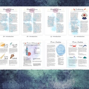Sea Witch Grimoire: Printable Book of Shadows, Water Magic (PDF Book ...
