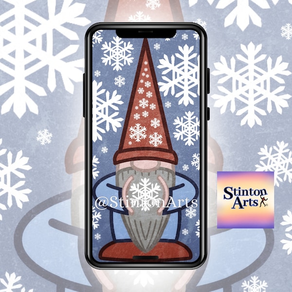 Christmas Gnome Wallpaper - Etsy