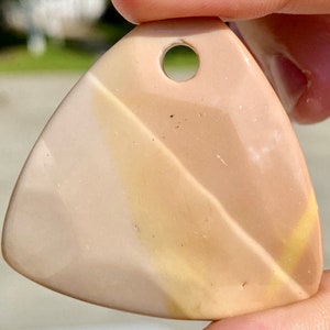 Flint Stone Triangle Pendant Necklace 30g - Etsy