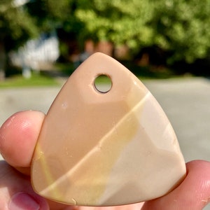 Flint Stone Triangle Pendant Necklace 30g - Etsy