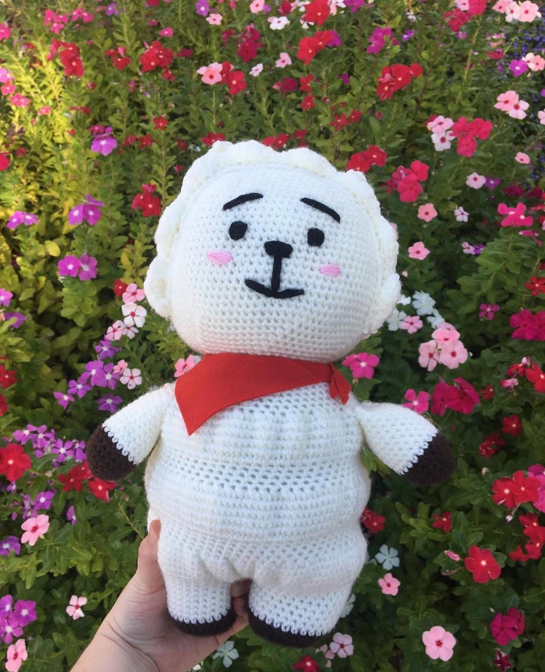 Giant BT21 RJ Crochet Doll, BTS Jin Character Stuffie - Etsy