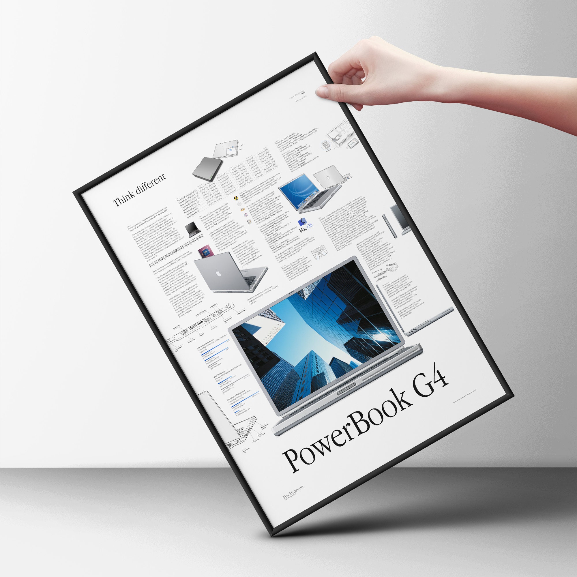 Digital Prints Prints PowerBook G4 Titanium Infographic etna.com.pe