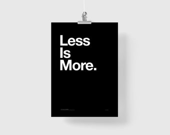 Less is More | Etsy