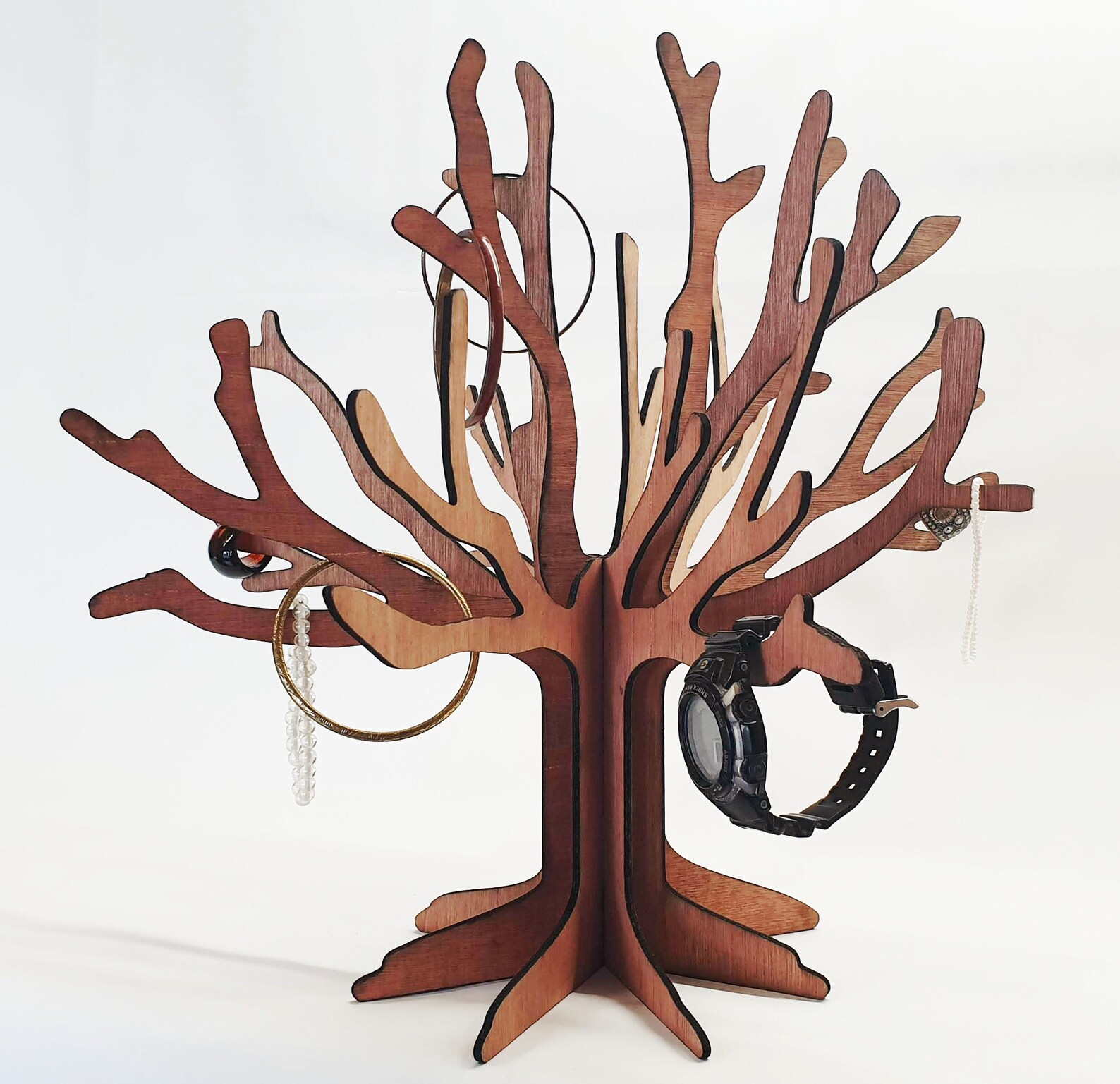 Jewellery Tree LARGE. Stunning Laser Cut Hardwood Wooden - Etsy