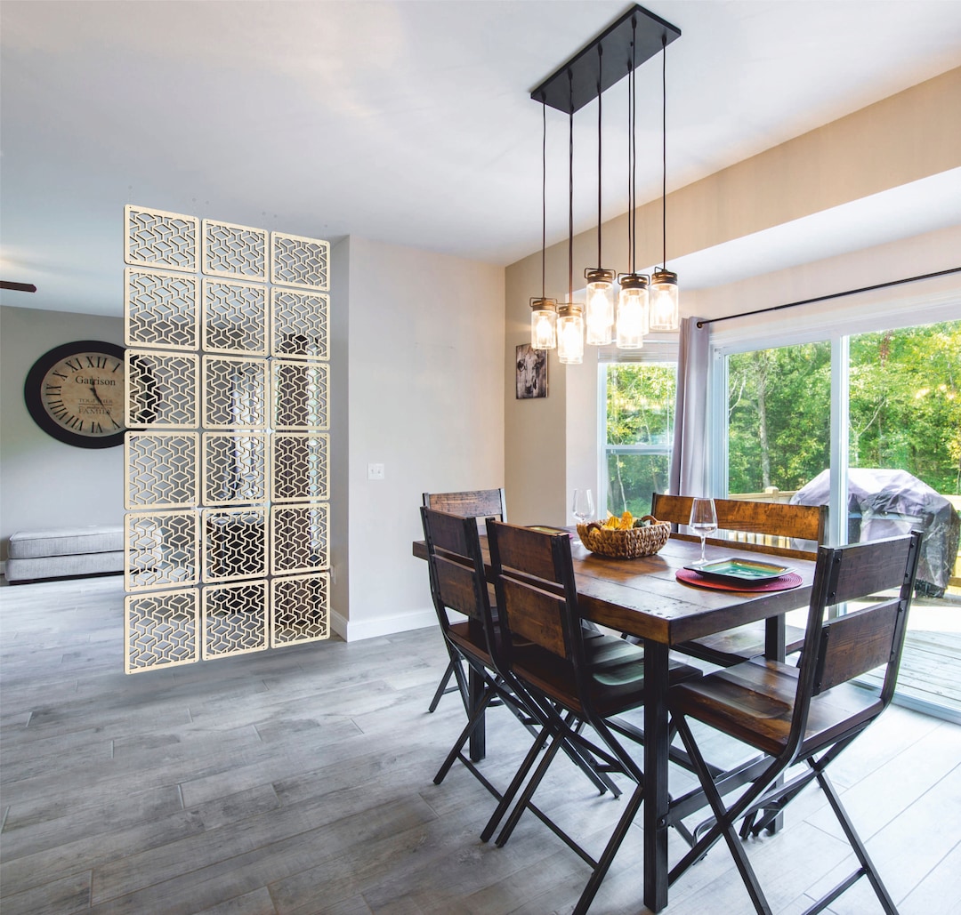 Modular Hardwood Plywood Room Divider: Hanging Privacy Screen - Etsy