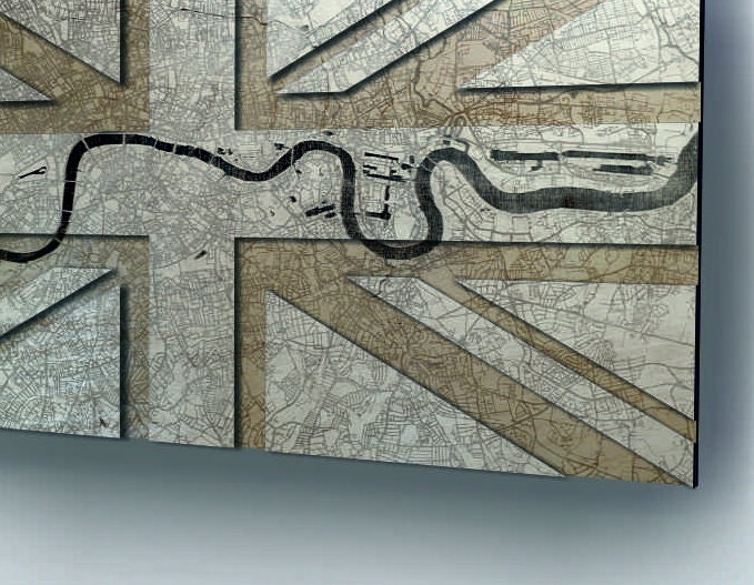 Laser Engraved JACKMAP BRITISH Flag / Map. Extremely Intricate | Etsy UK