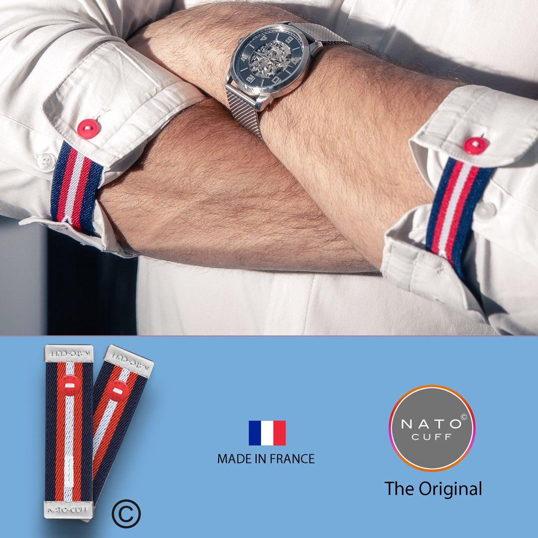 Nato Cuff the Original Copyrighted Shirt Cuff Holder, Elastic Band to ...