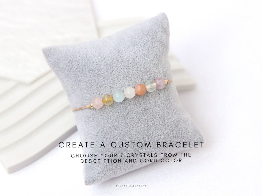 Design Your Bracelet 7 Crystals Bracelet Personalized Bracelets ...