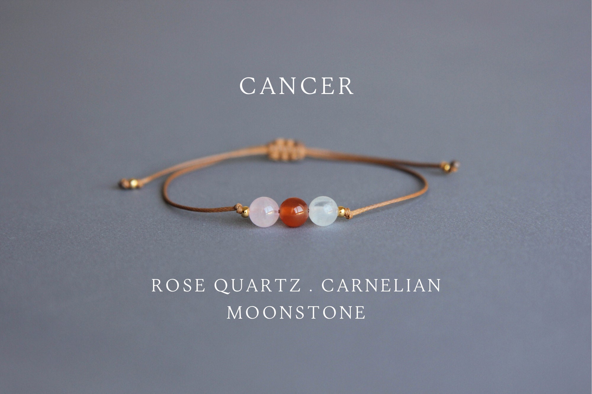 Cancer Crystal Bracelet July Birthstone Bracelet Cancer Zodiac - Etsy