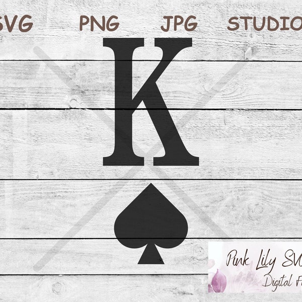King of Spades Svg - Etsy