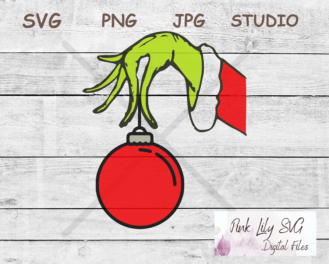 Mean One Christmas Ornament SVG PNG: Holiday Digital Download - Etsy