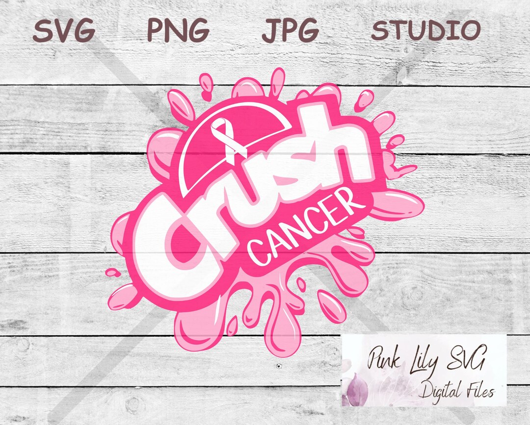 Lcrush Cancer Ribbon SVG PNG, Breast Cancer Awareness, Pink Ribbon Svg ...