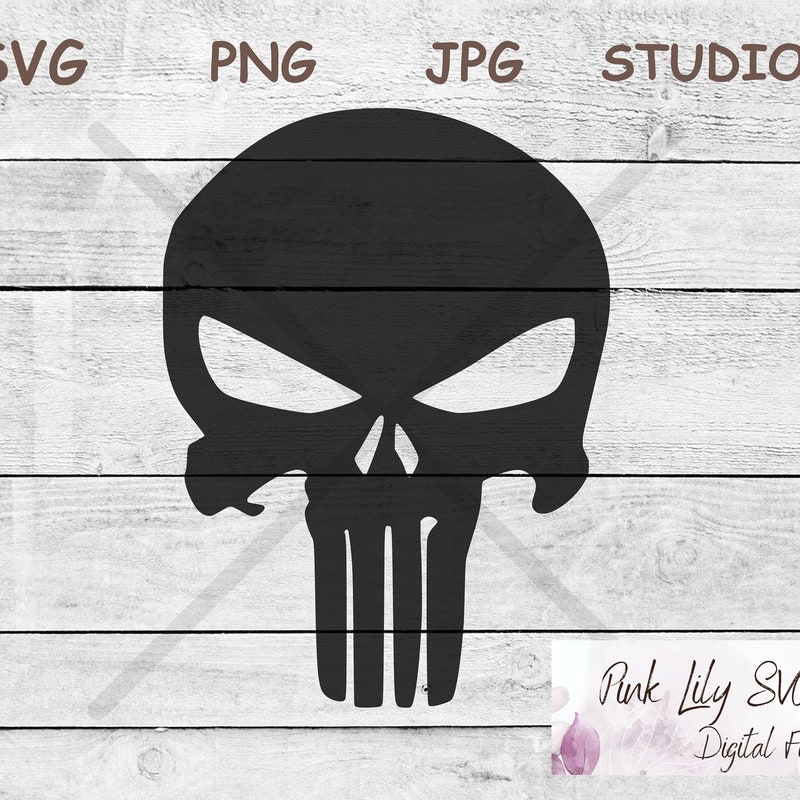 Punisher Skull Svg - Etsy