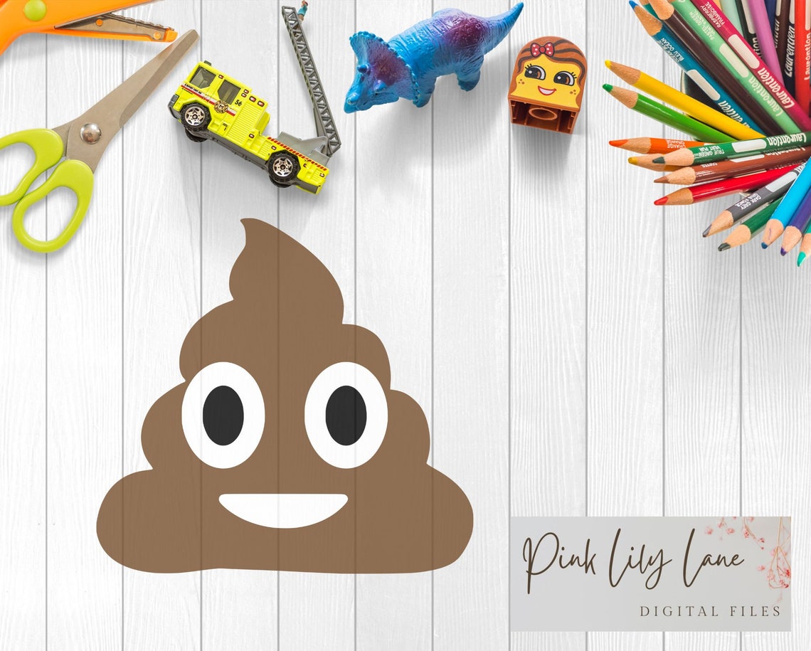 Poop Emoji SVG PNG Poop Emoji Decal Svg Cute Poop Emoji - Etsy