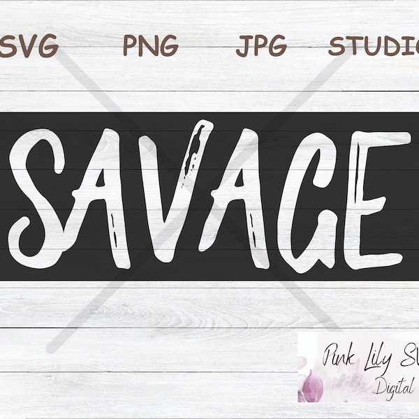 Savage Svg - Etsy