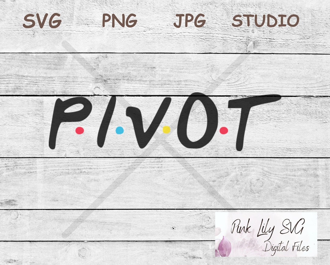 Pivot Friends Couch SVG PNG: Studio Cut File (digital Download) - Etsy