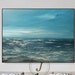 Large Ocean Canvas Painting, Sea Level Landscape Art, Original Sea ...