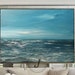 Large Ocean Canvas Painting, Sea Level Landscape Art, Original Sea ...