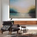 Original Abstract Sea Level Oil Painting,blue Landscape Abstract ...