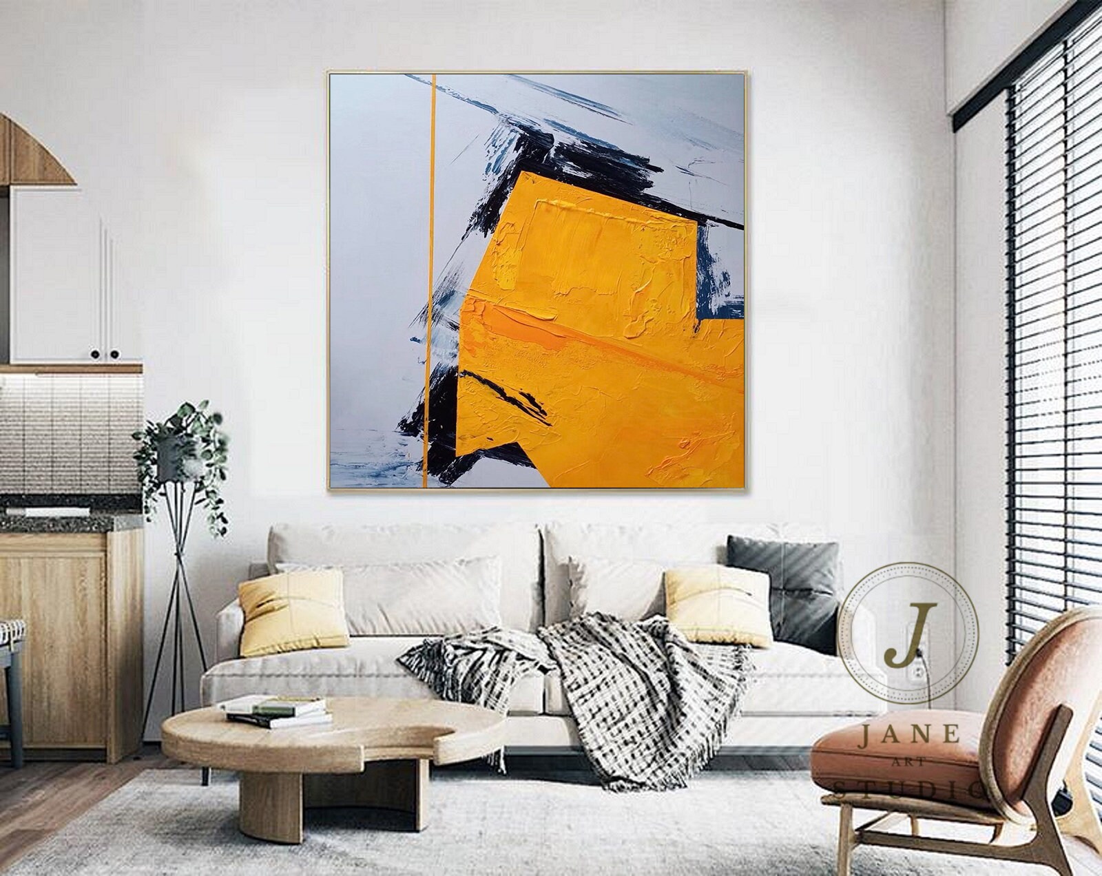 Gold Abstract Painting Original Abstract Art Large Abstract | Etsy