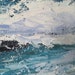 Large Waves Canvas Painting Sea Level Landscape Artoriginal - Etsy