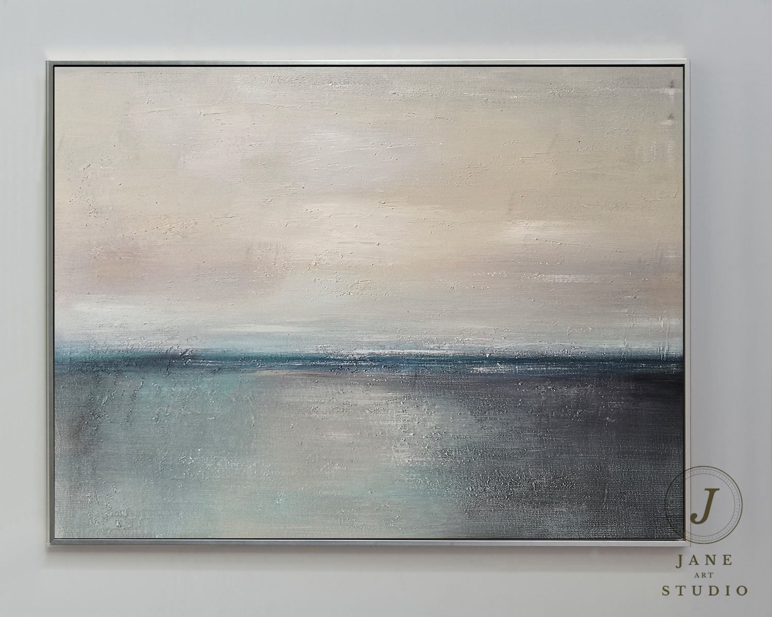 Original Sea Abstract Paintinggreen Ocean Landscape - Etsy