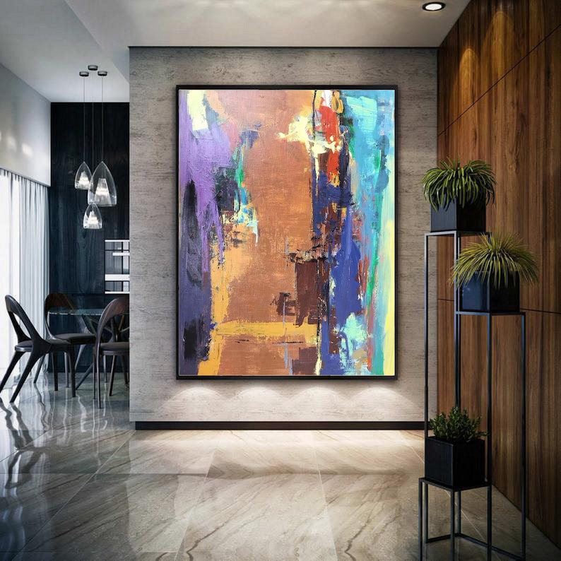 Abstract Painting Canvas Original Minimalist Painting Large - Etsy