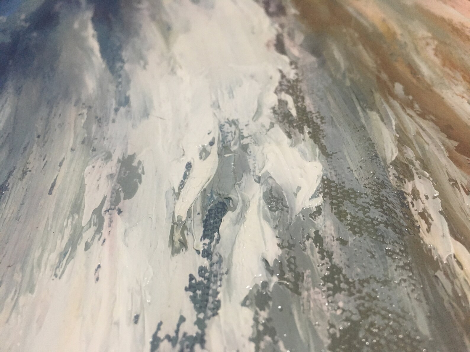 Large Sea Level Landscape Abstract Painting on Canvaswaves - Etsy