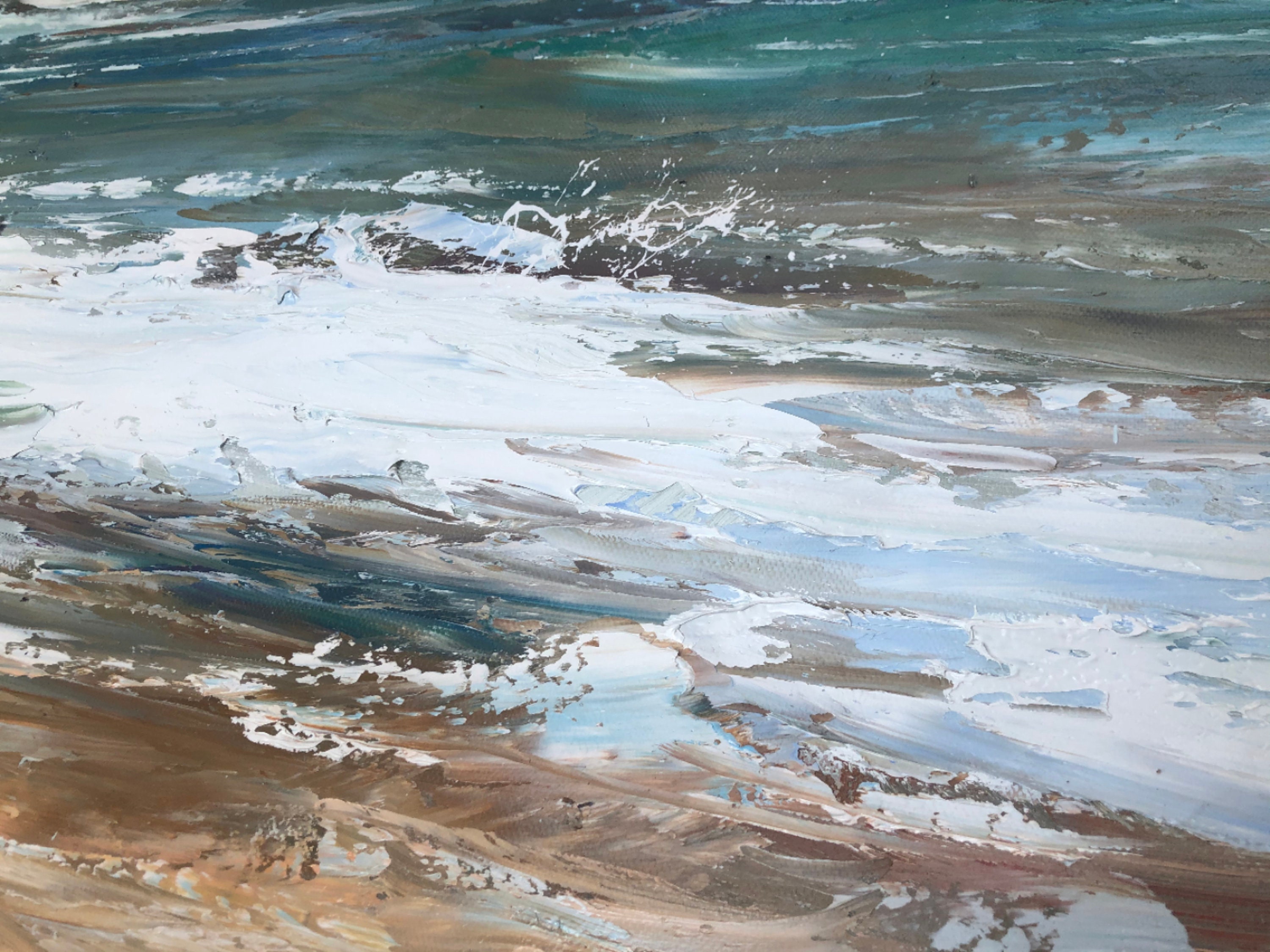 Super Texture Sea Abstract Painting Large Sea Sky Abstract - Etsy