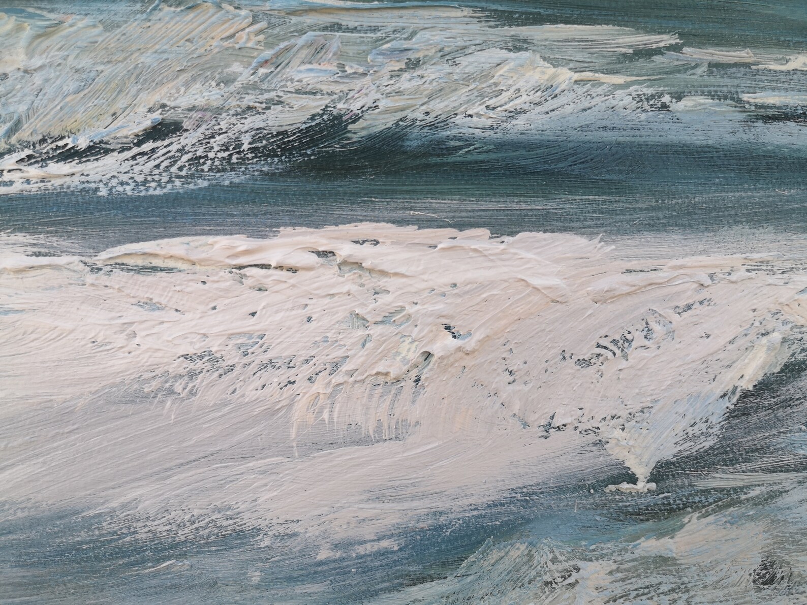 Original Sea Abstract Oil Painting,large Sky and Sea Painting,beach ...