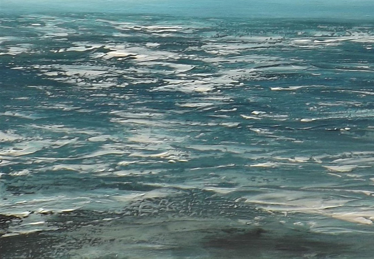 Large Ocean Canvas Painting Sea Level Landscape Art Original - Etsy