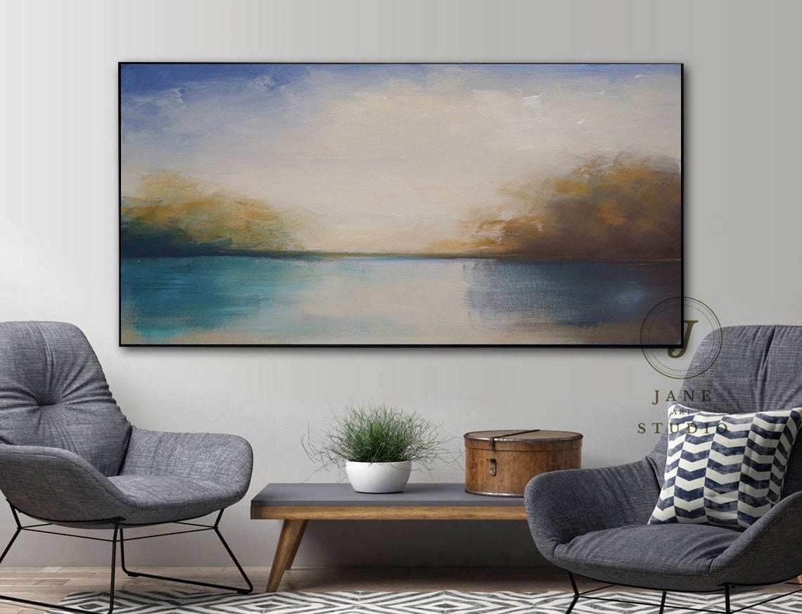 Extra Original Cloud Abstract Painting Canvas Abstract Ocean - Etsy