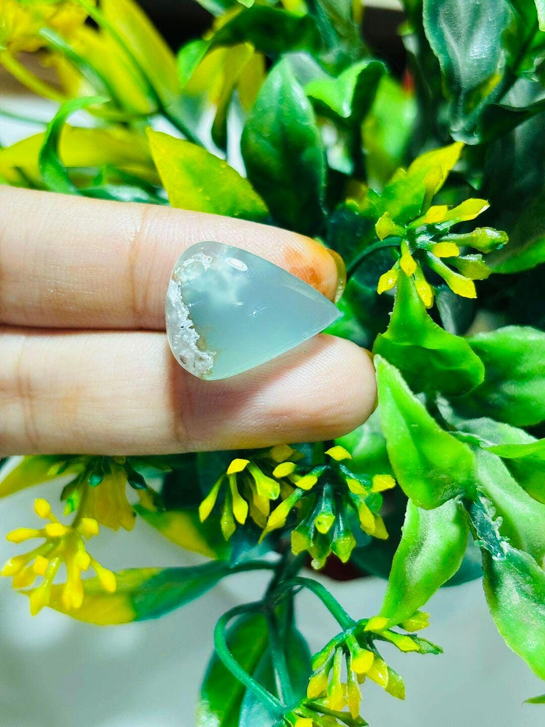 Mint Green Blue Chrysoprase Cabochon ... 14.95 Crt - Etsy