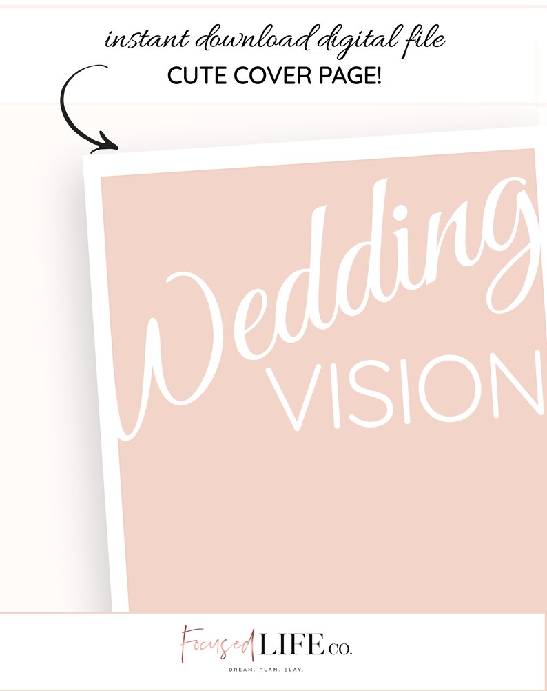 Create our Wedding Vision Couple's Wedding - Etsy